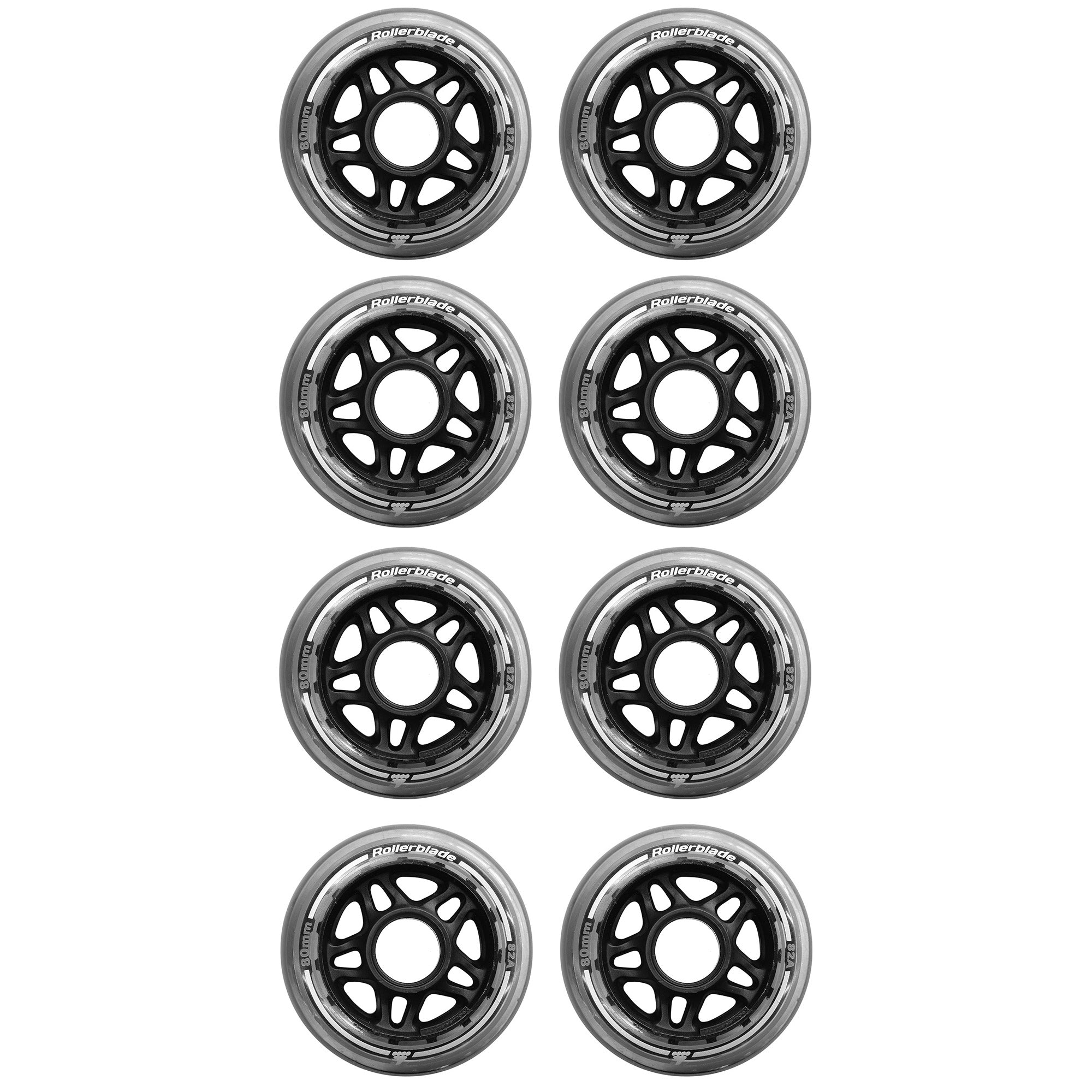 Rollerblade 80mm/82A Inline Skate Wheels 8-pack – Skates.com